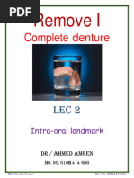 Maxillary Anatomy for Denture Design | PDF | Dentures | Tooth