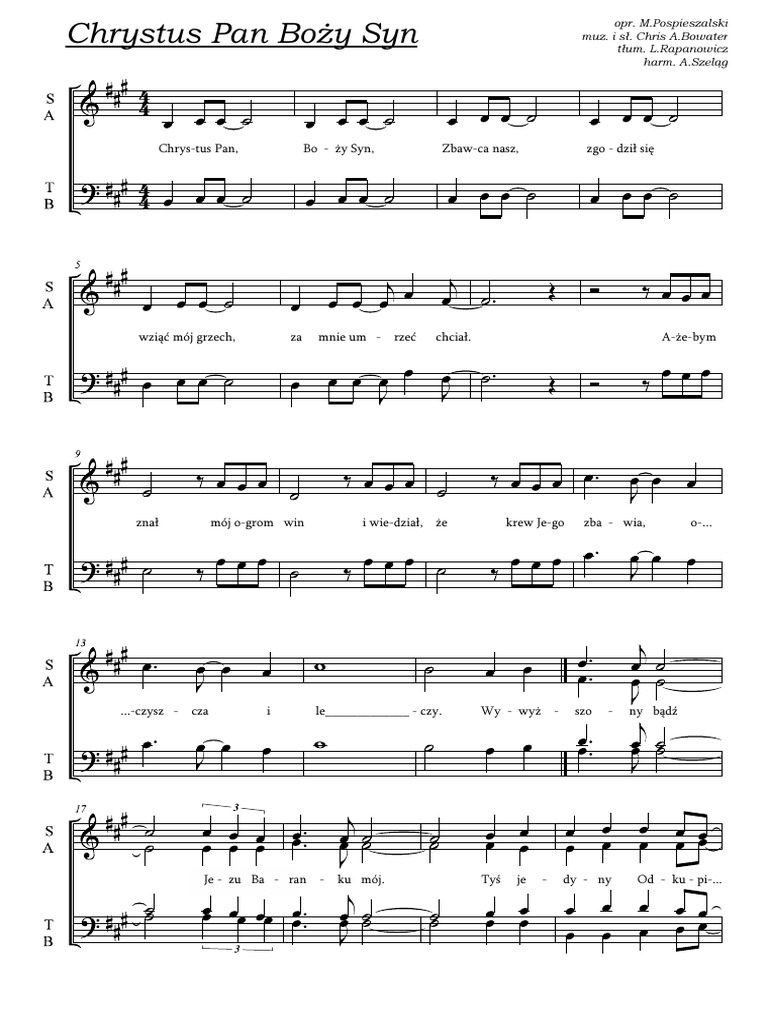 Chrystus Pan Boży Syn | PDF