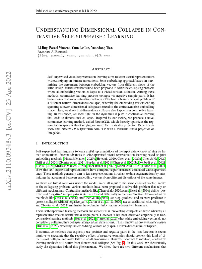 Understanding Dimensional Collapse | PDF | Matrix (Mathematics) | Gradient
