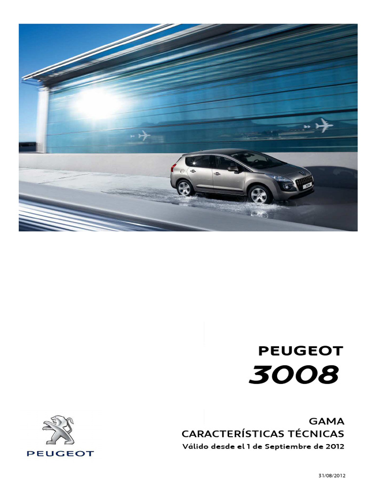 3008 Ficha Tecnica | PDF | Airbag | Tecnología de vehículos