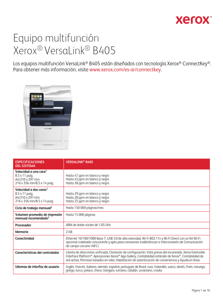 Impresoras Xerox | PDF | Fax | Software de la aplicacion