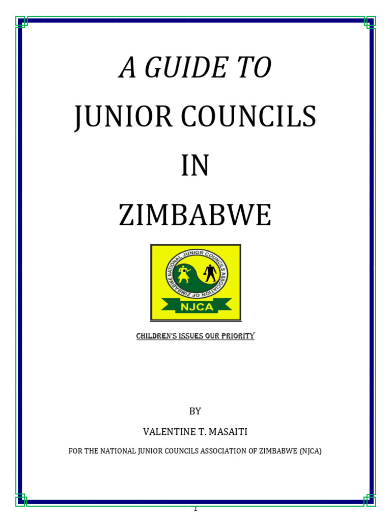 A Guide To Junior Councils in Zimbabwe FINAL | Download Free PDF | Non ...