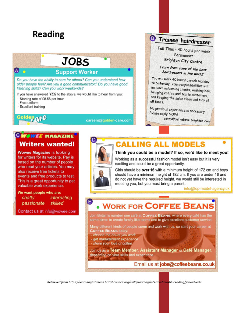 English B1.1 - Reading | PDF