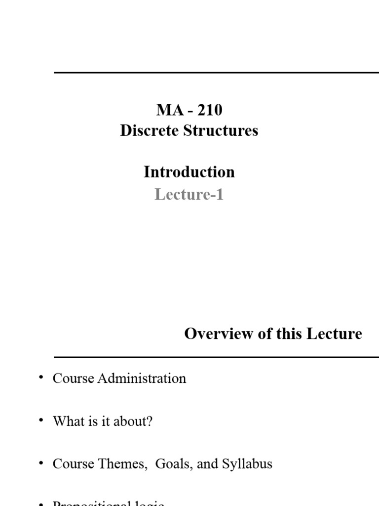 DS Lecture-1 | Download Free PDF | Discrete Mathematics | Cryptography