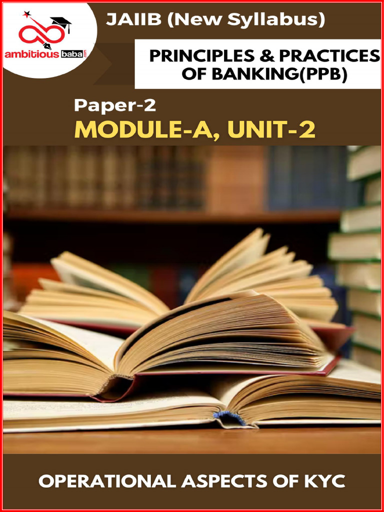 Module A Unit 3 Operation Aspects OF KYC (Ambitious Baba) - 15125519 - 2024 - 01 - 31 - 17 - 37 ...