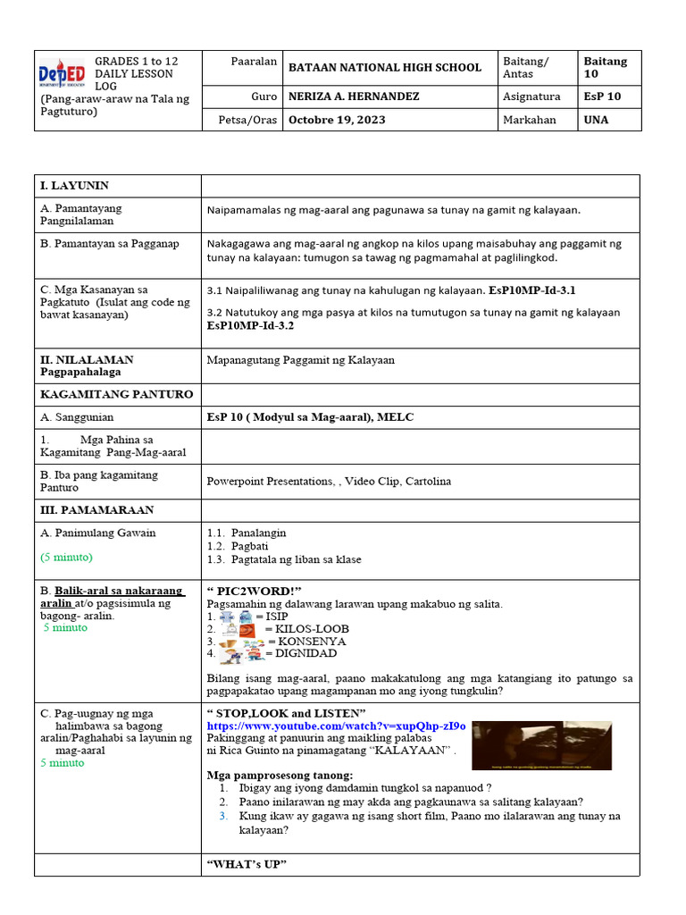 Classroom Observation Tools_ DLP | PDF