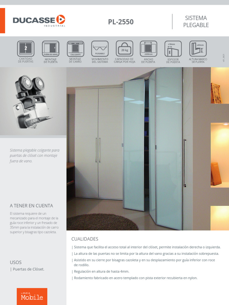 Sistema Plegable para Clósets | PDF | Bienes manufacturados