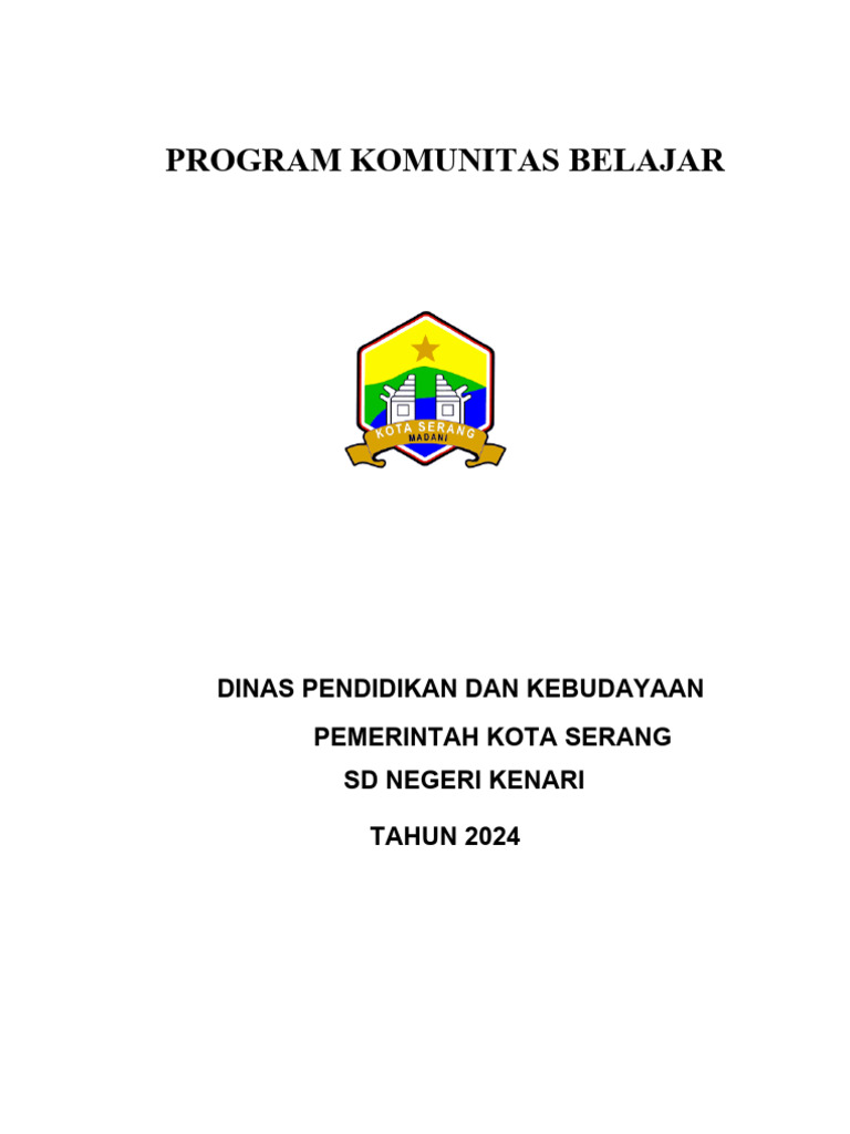 Program Kombel SD Kenari 2024 | PDF | Karier & Perkembangan