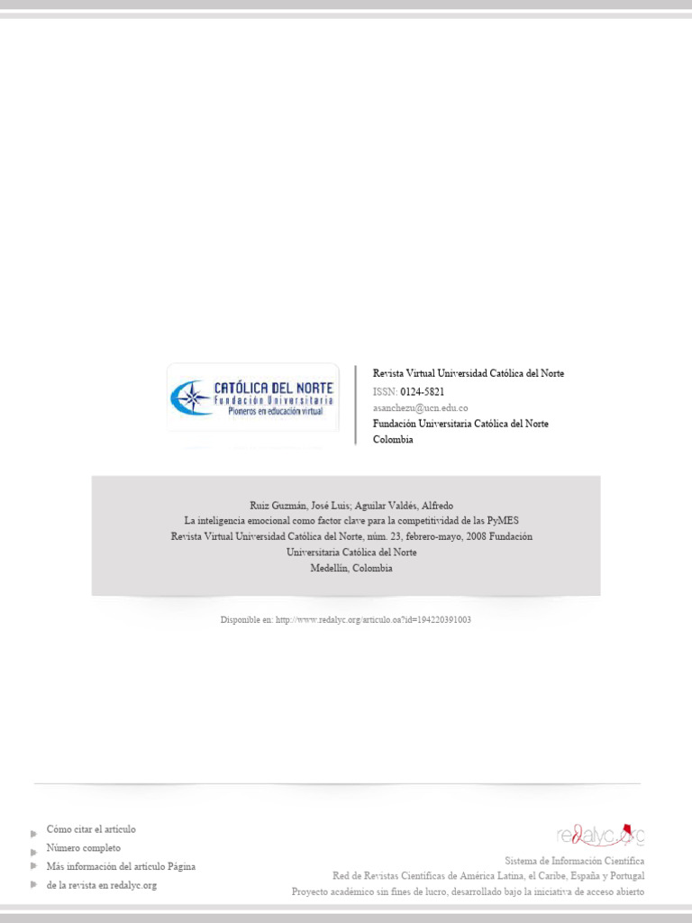 Inteligencia Emocional - Factor Clave | Descargar gratis PDF | Aprendizaje | Las emociones