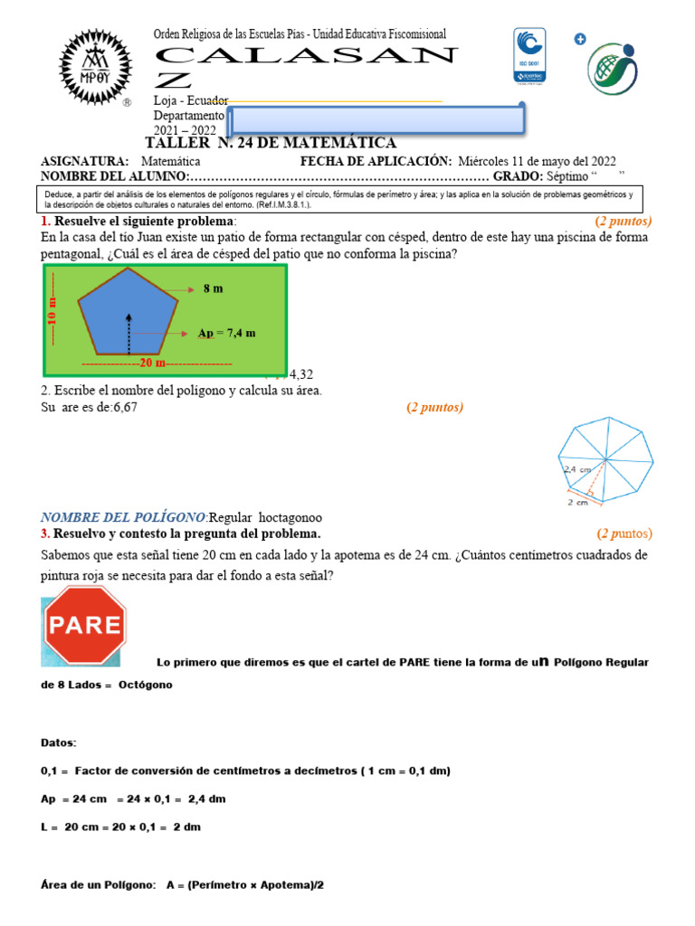 24 de Matemática | PDF | Matemática Elemental | Politopos
