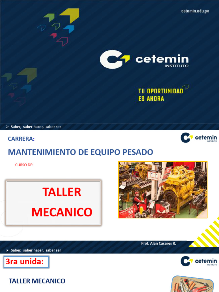 3 Unidad Taller Mecanico Pdf Perforar Mecanizado