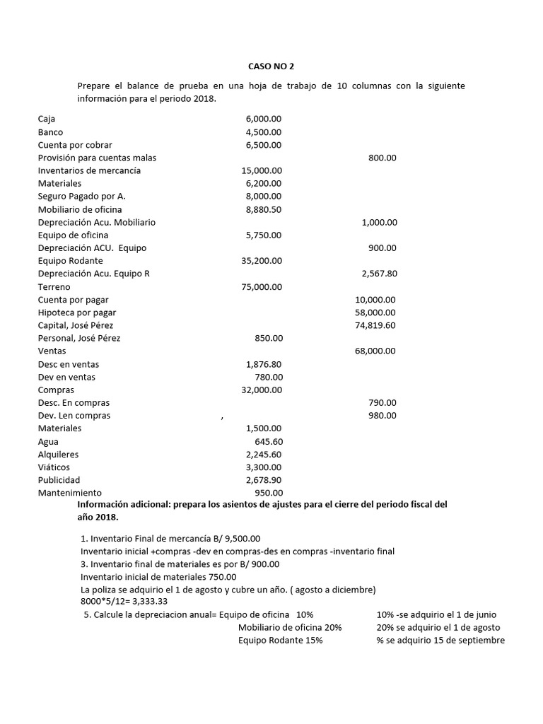 Caso No 2 | PDF | Servicios financieros | Economias