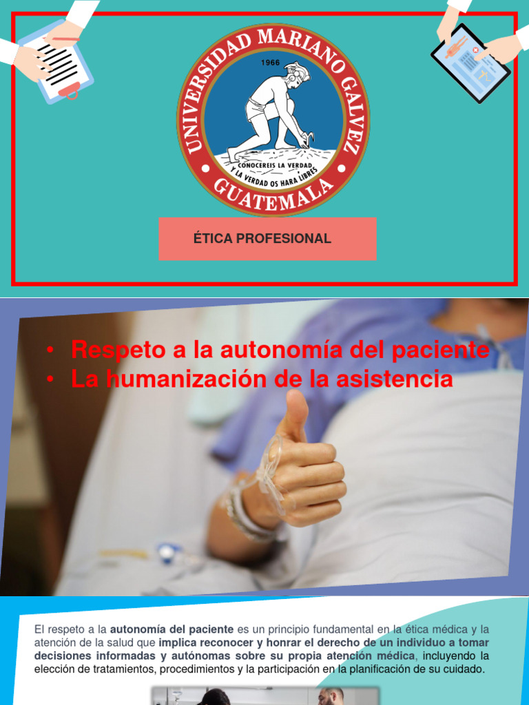 Respeto A La Autonomía Del Paciente | Descargar gratis PDF | Enfermería ...