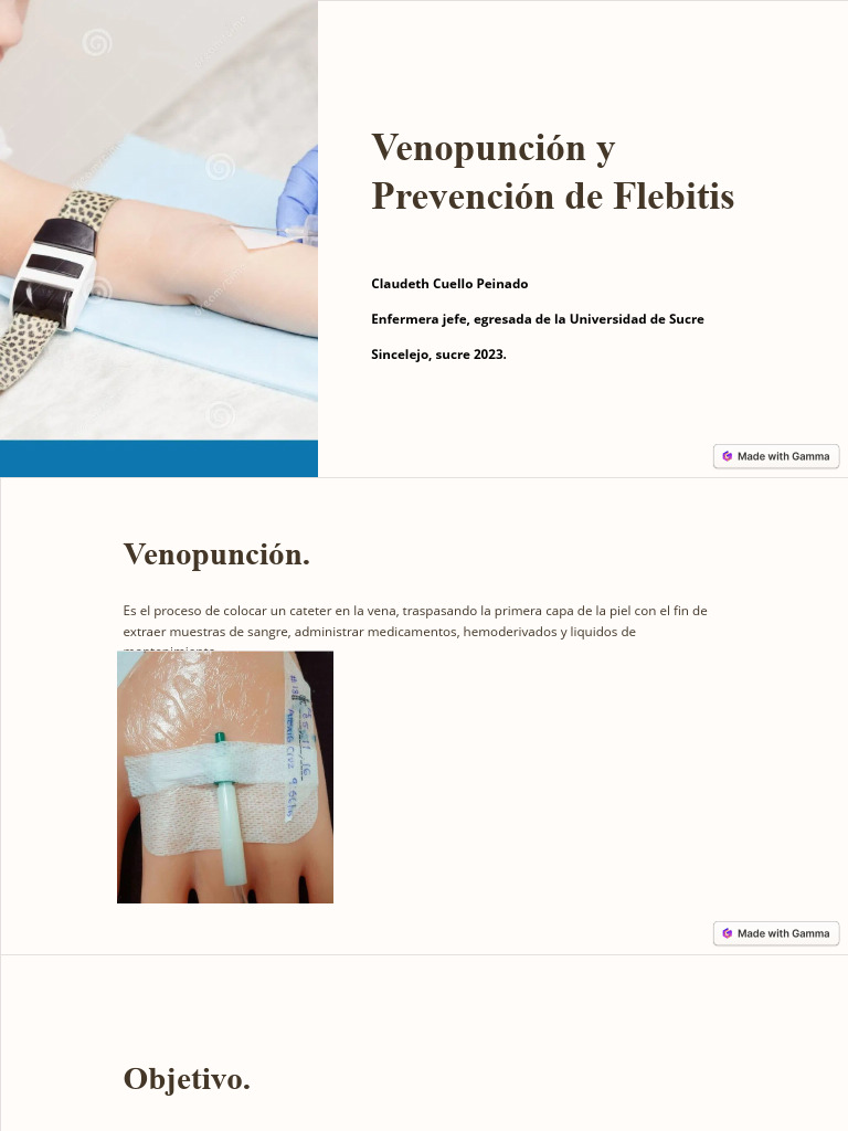 Venopuncion y Prevencion de Flebitis | PDF | Lavado de manos | Terapia intravenosa