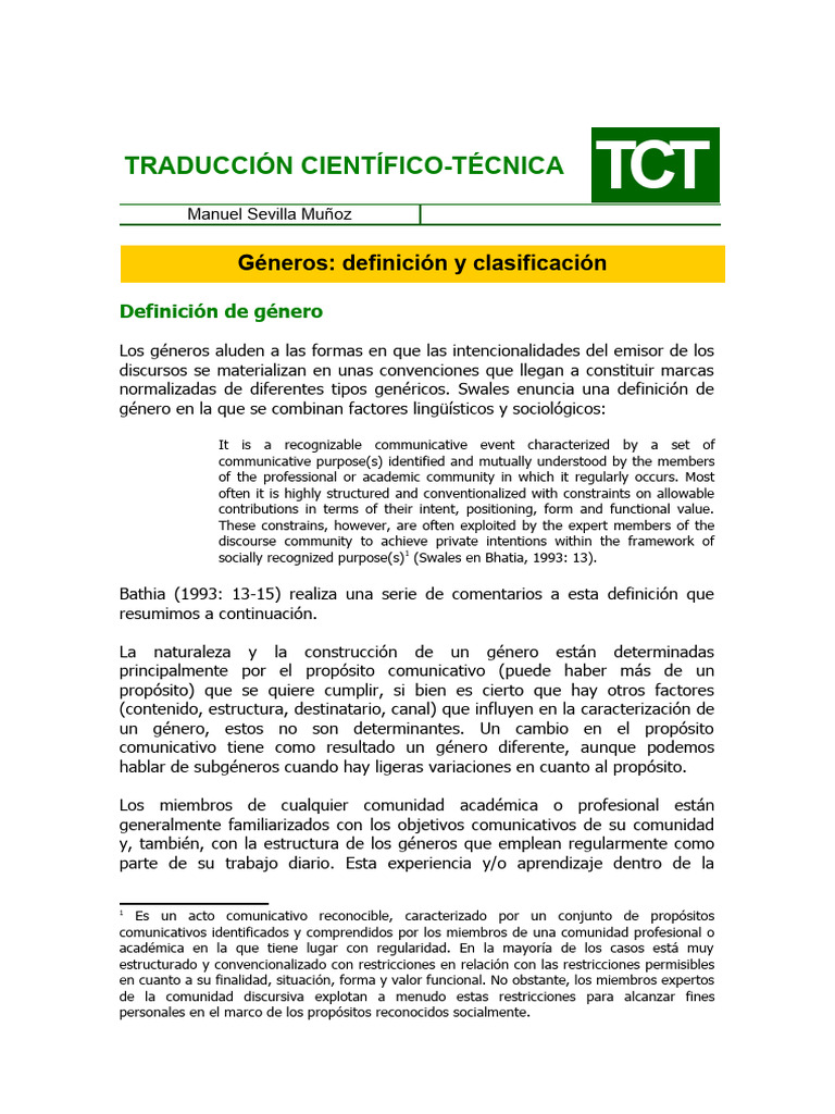 D02 Géneros | PDF | Comunicación | Comunicación humana