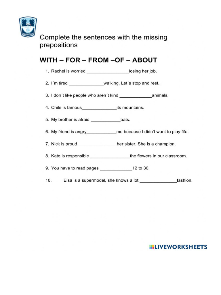 Preposition Practice | PDF