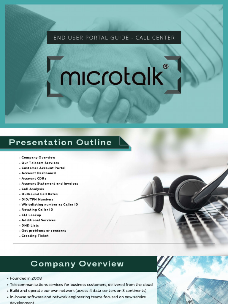 Microtalk-End User Portal (Call Center)-Aug-07-2023-07-49-50-6182-AM | PDF | Call Centre ...