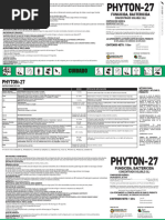 Phyton 27®: Fungicida-Bactericida Agrícola | PDF | Agua | Pesticida