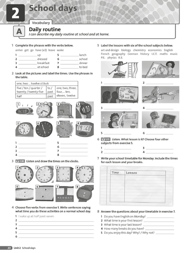 School Days Daily Routine | PDF