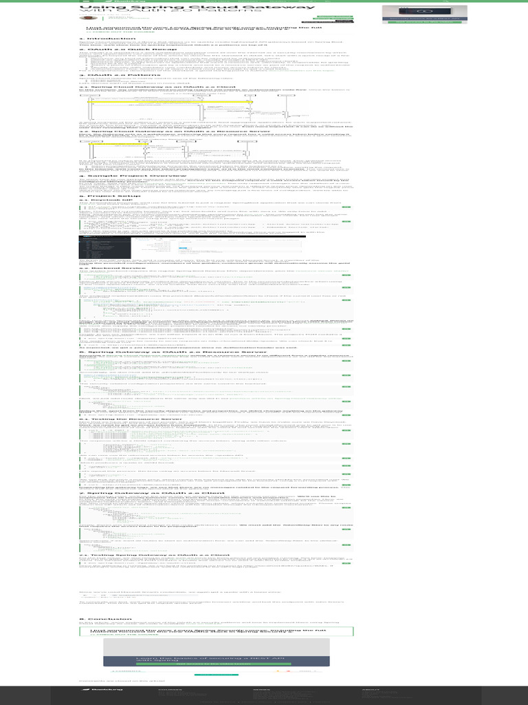 Using Spring Cloud Gateway With OAuth 2.0 Patterns - Baeldung | PDF | Information Technology ...