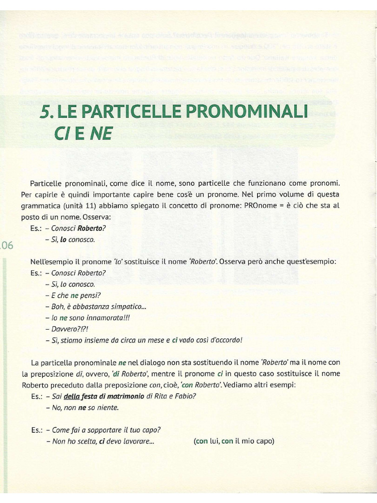 Le Particelle - CI e NE | PDF