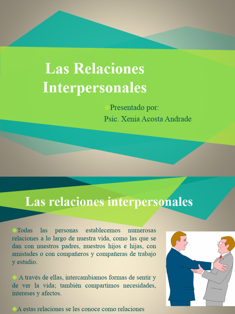 Comunicación en Relaciones Interpersonales | PDF | Crecimiento personal ...