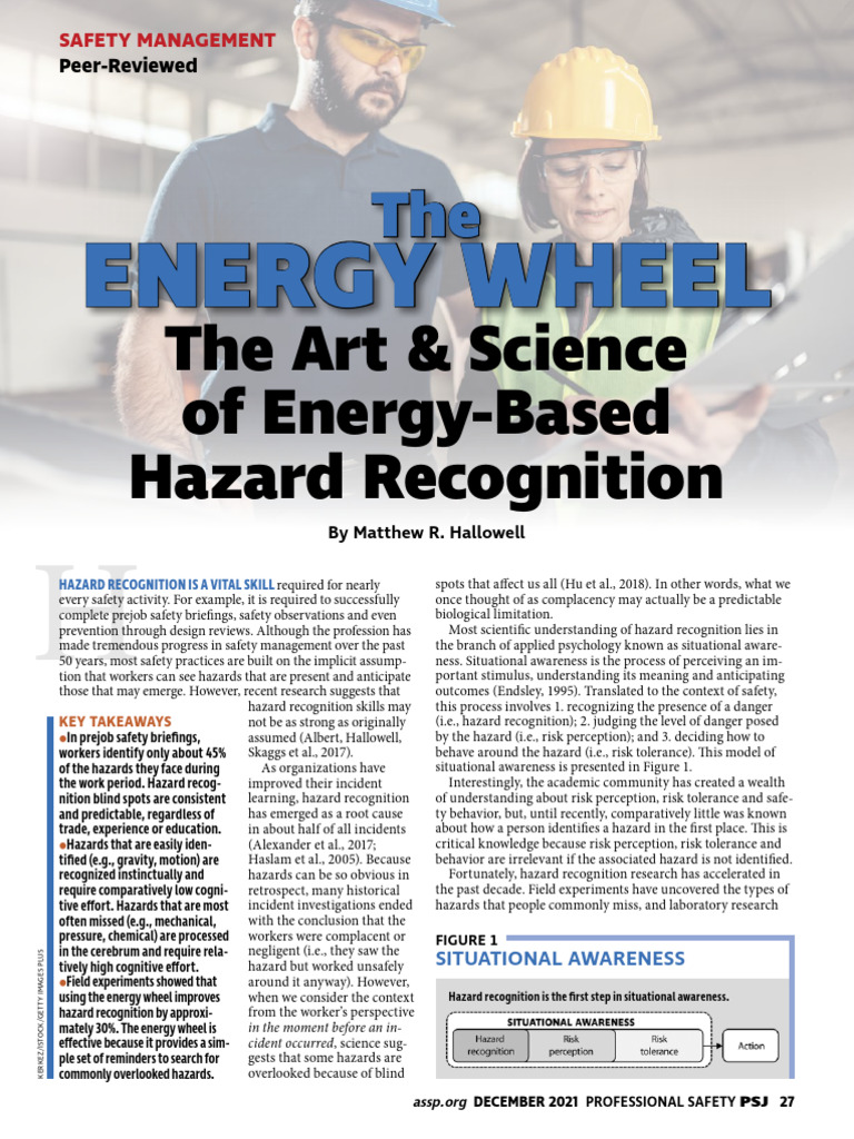 Energy Wheel Article ASSP December 2021 | Download Free PDF | Hazards ...