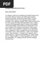 New Inhemeter Codes | PDF | Electric Power | Electricity