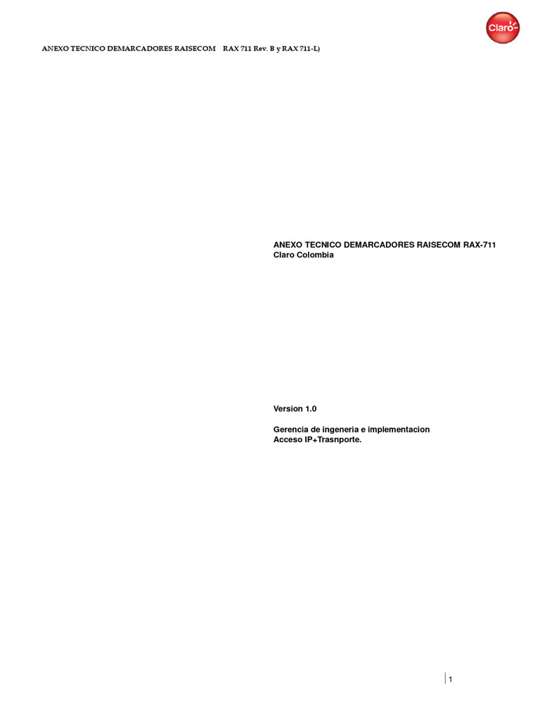 Instalación y Configuración RAX 711-L | PDF | Dirección IP ...