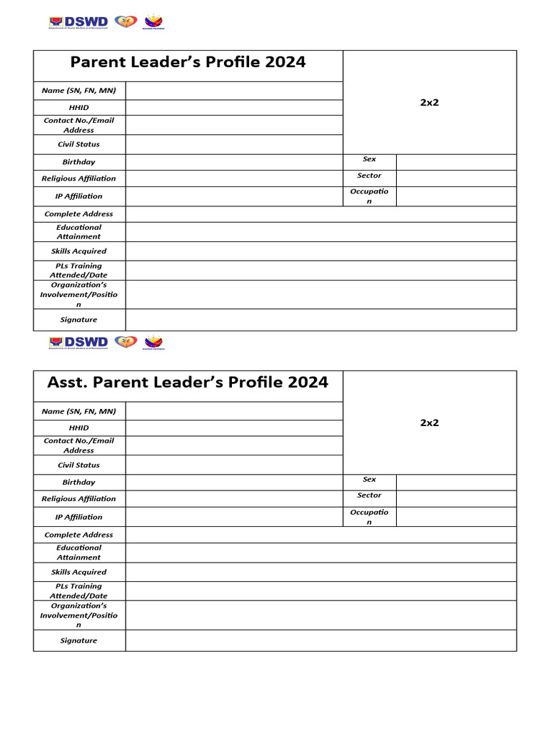 Parent Leaders Profile Pdf