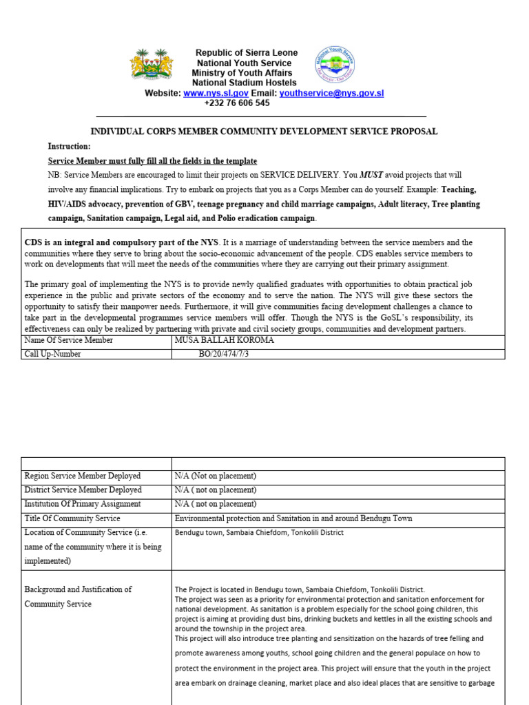 CDS Template For Batch 3 | Download Free PDF | Sanitation ...