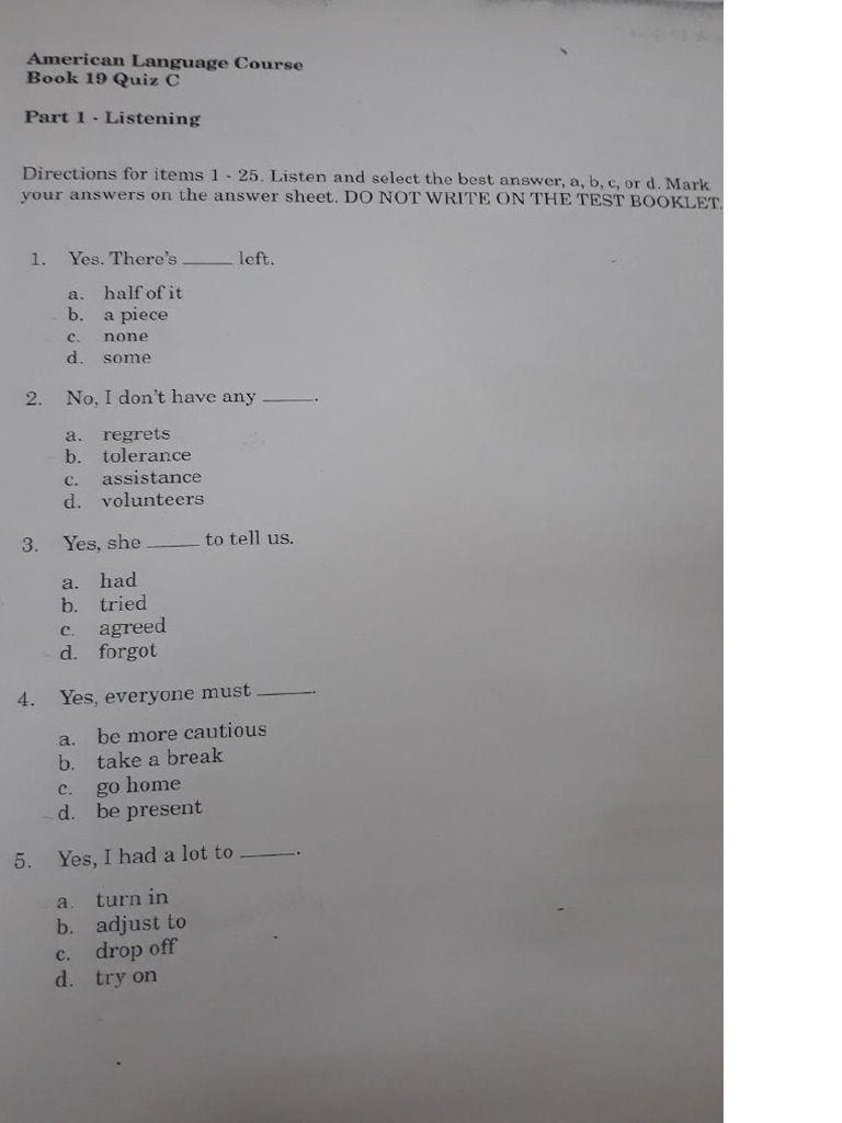 Alc - Quiz 19c | PDF