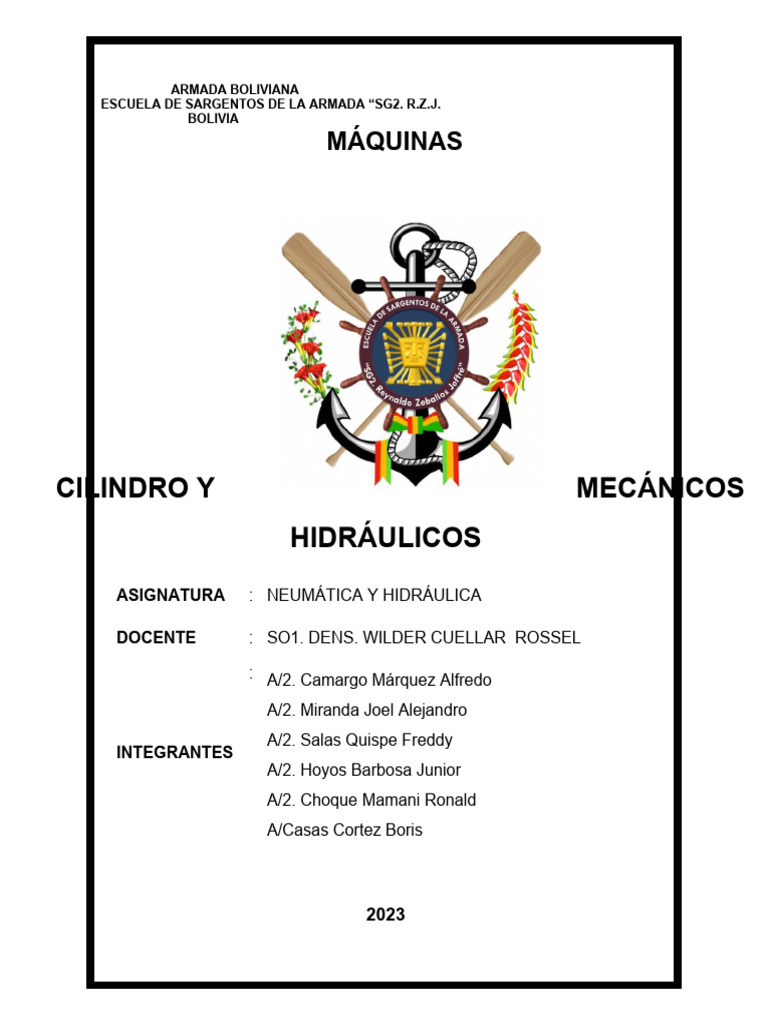 Cilindros Hidráulicos: Guía Técnica | PDF | Pistón | Solenoide