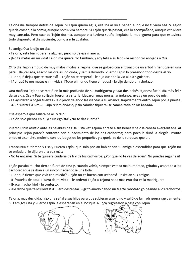 Cuento Con Valores Pdf