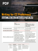C2 Writing Proficiency Guide | PDF | English Language | Essays
