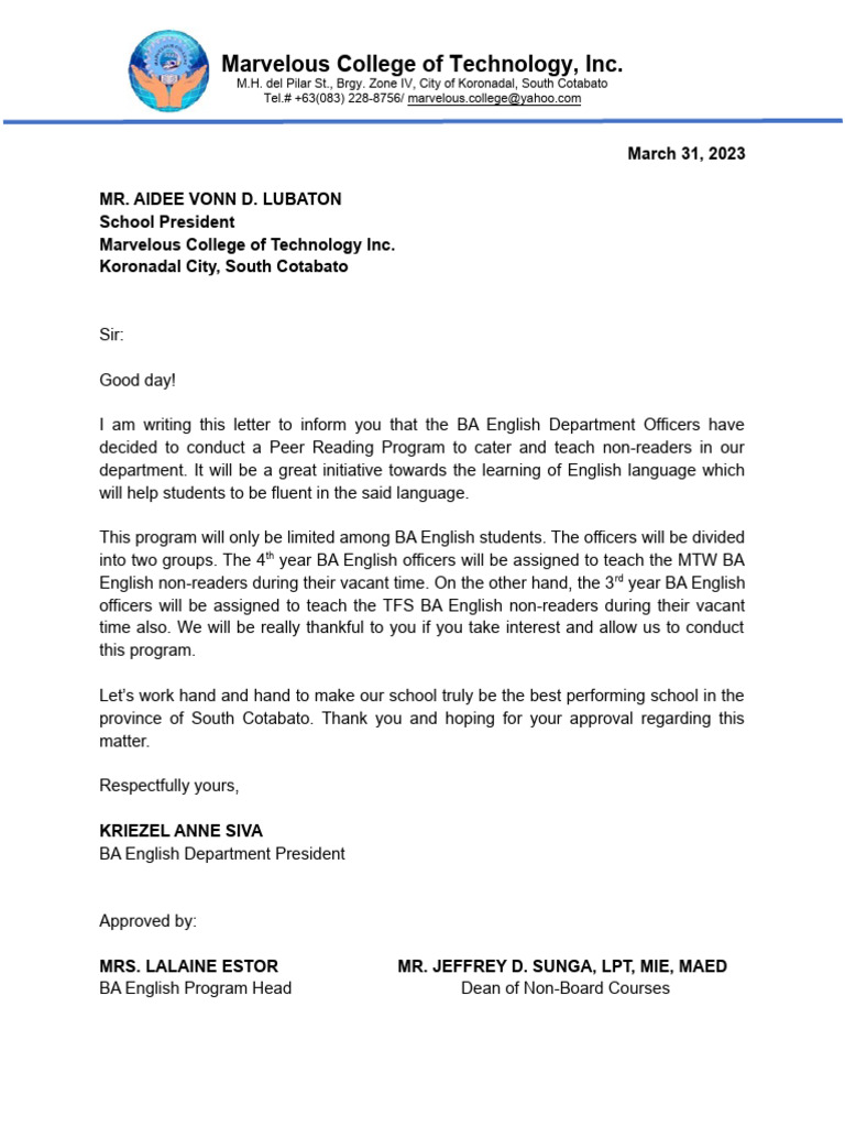 Peer Reading Program | PDF