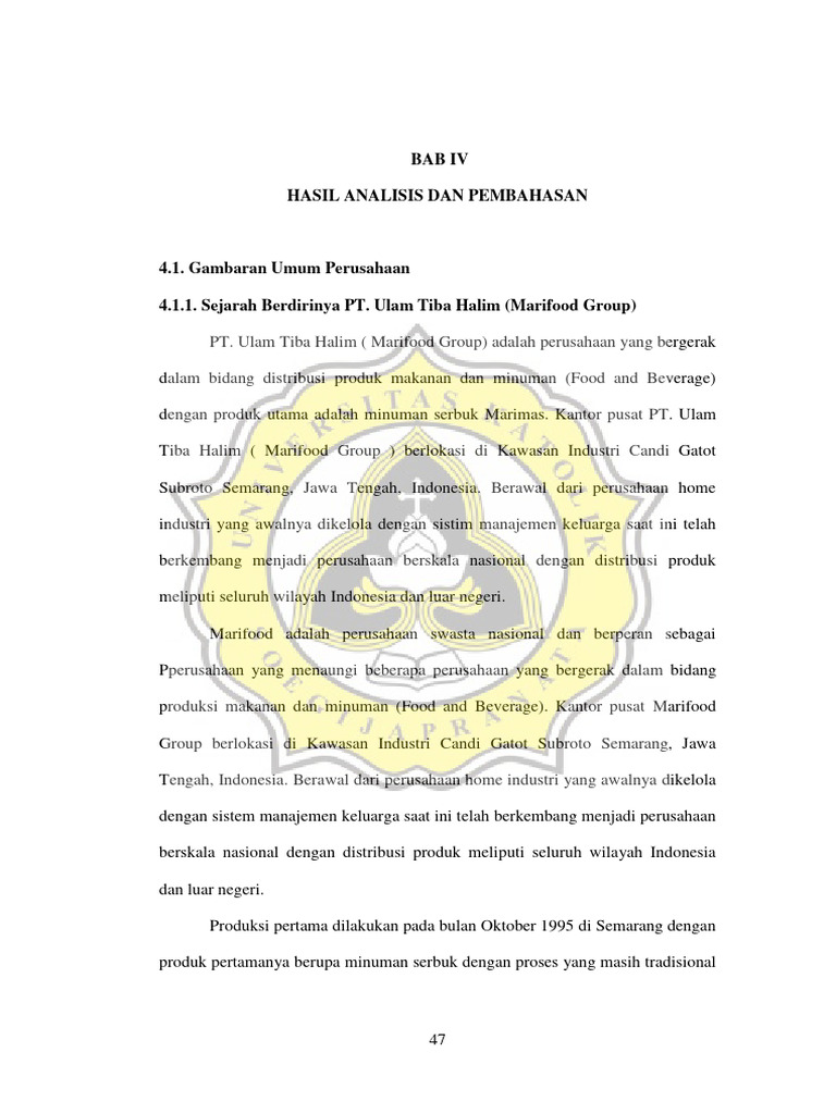 18.D3.0036 Bagas Kristian Widyanata - BAB IV | PDF