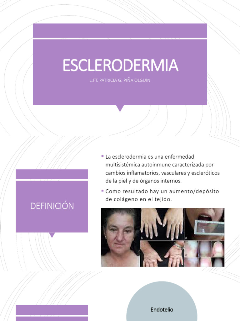 ESCLERODERMIA | PDF | Medicina CLINICA | Especialidades Medicas