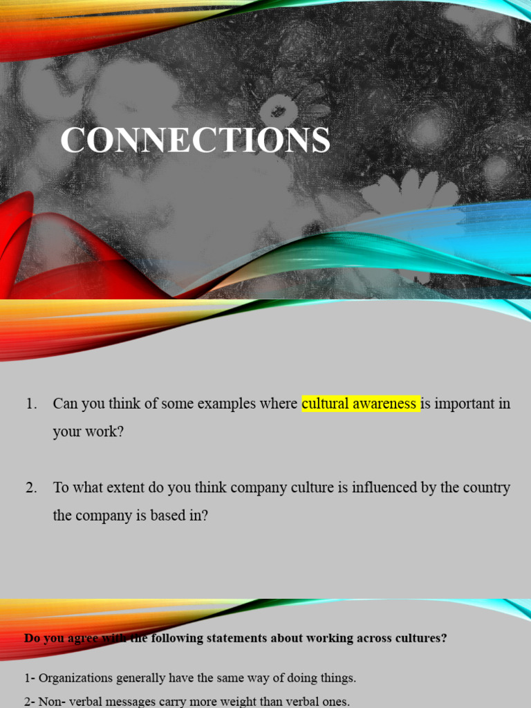 Connections Adv | PDF | Human Communication | Psychological Concepts