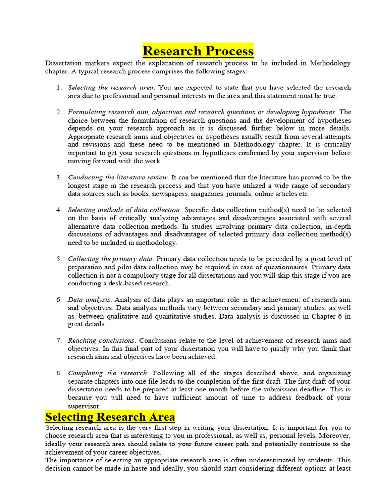 Research Process | PDF | Validity (Statistics) | Methodology