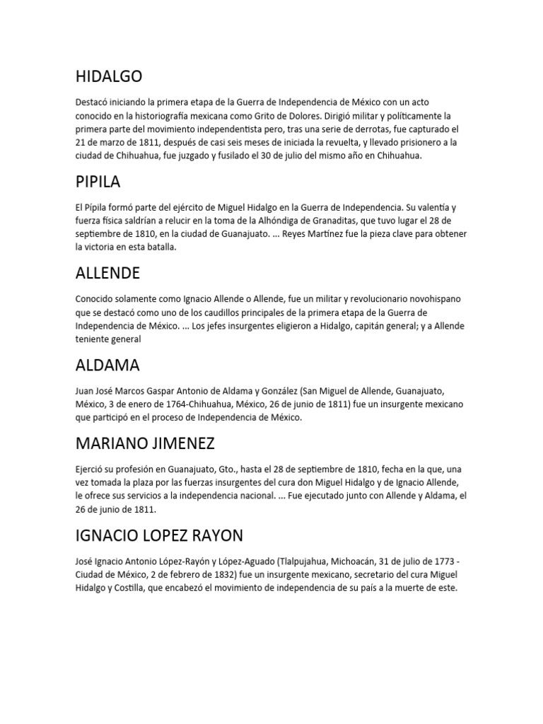HIDALGO | PDF | Virreinatos del Imperio español | México colonial