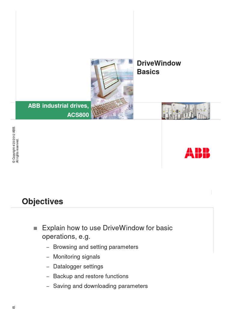 16 ACS800 DriveWindow Basics | PDF | Personal Computers | Computer Network
