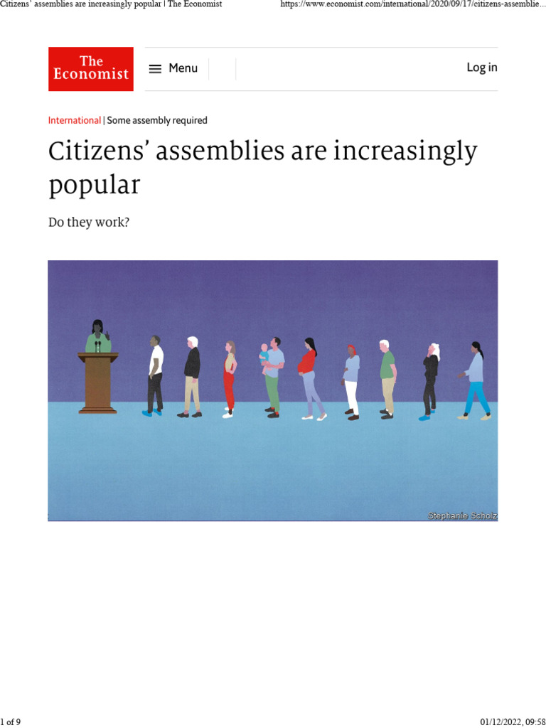 Rise of Citizens' Assemblies in Democracy | PDF | Democracy | Political ...