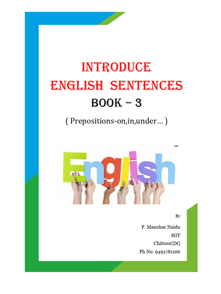 English Sentence Book - 3 | PDF | Chair