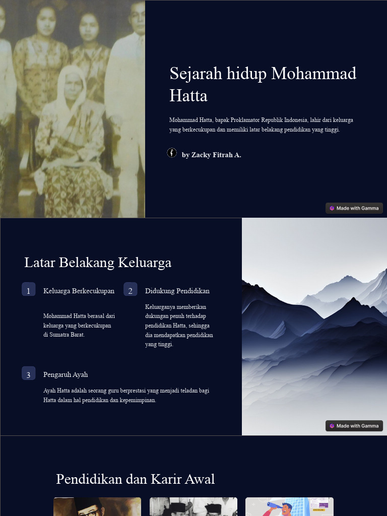 Sejarah Hidup Mohammad Hatta | PDF | Politik