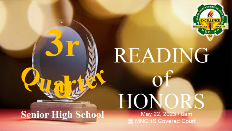 3rd Reading of Honors Tarp - JPG | PDF