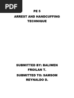 Handcuffing: Techniques | PDF | Handcuffs | Criminal Law