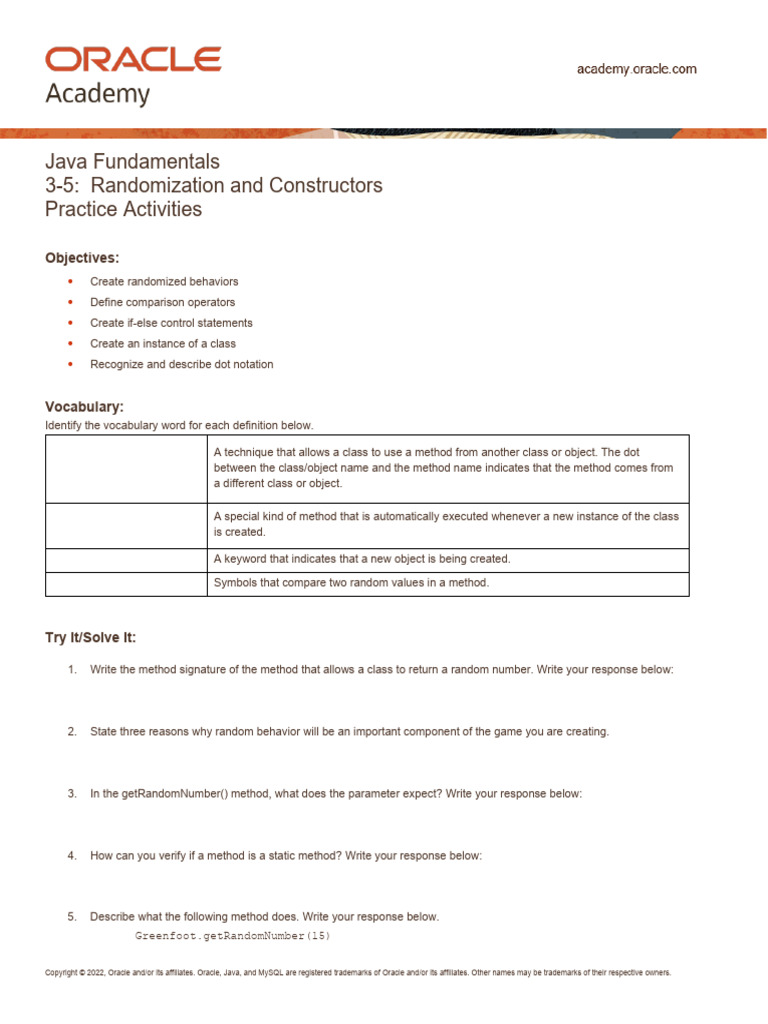 JF_3_5_Practice | PDF | Method (Computer Programming) | Class (Computer Programming)
