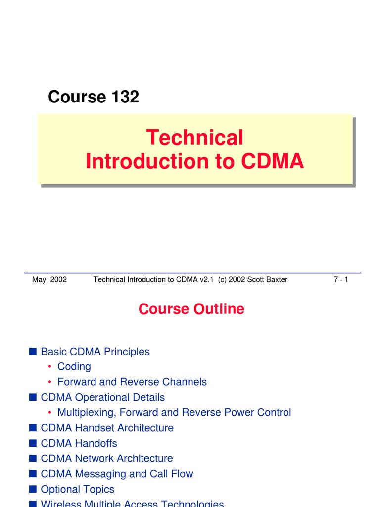 CDMA Basics | PDF