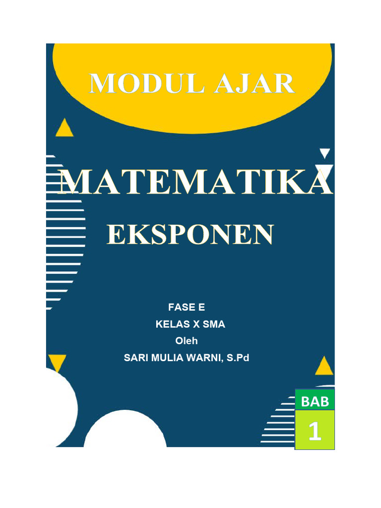 Modul Eksponen Kelas X SMA | PDF